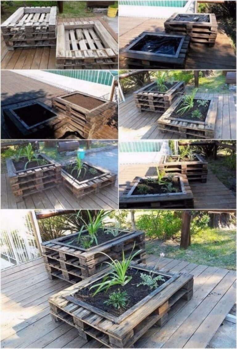 Simple Ways To Build A Pallet Planter - HOW TO MAKE – DIY