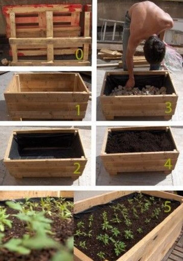 Simple Ways To Build A Pallet Planter - HOW TO MAKE – DIY