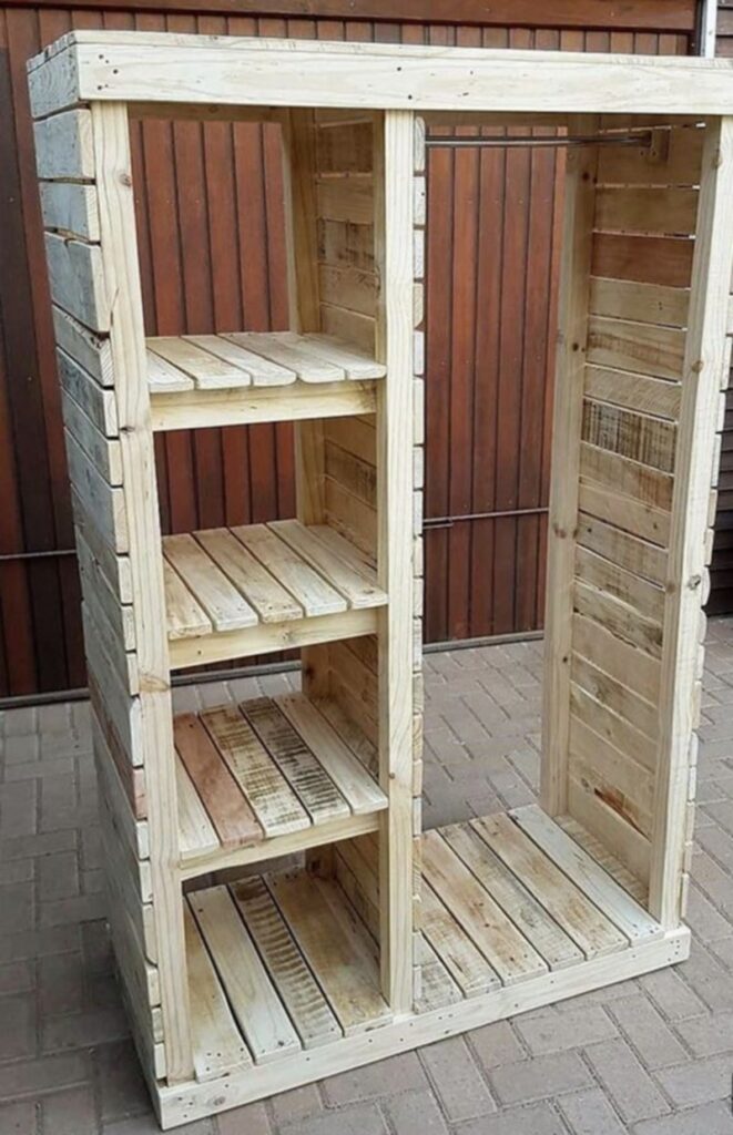 Wood Pallet Closet And Wardrobe With Amazing Ideas - HOW TO MAKE – DIY