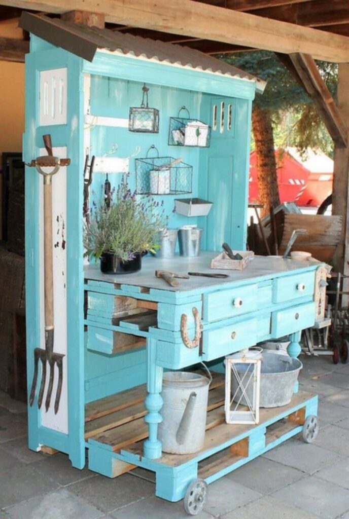 Pallet Potting Bench - HOW TO MAKE – DIY