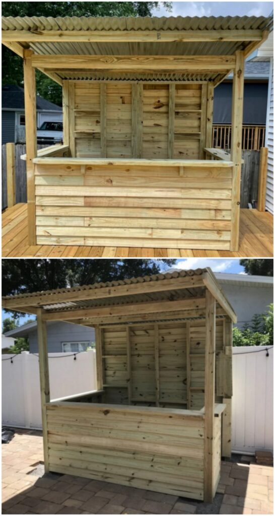 Easy Homemade Wooden Pallet Bar Plans - HOW TO MAKE – DIY