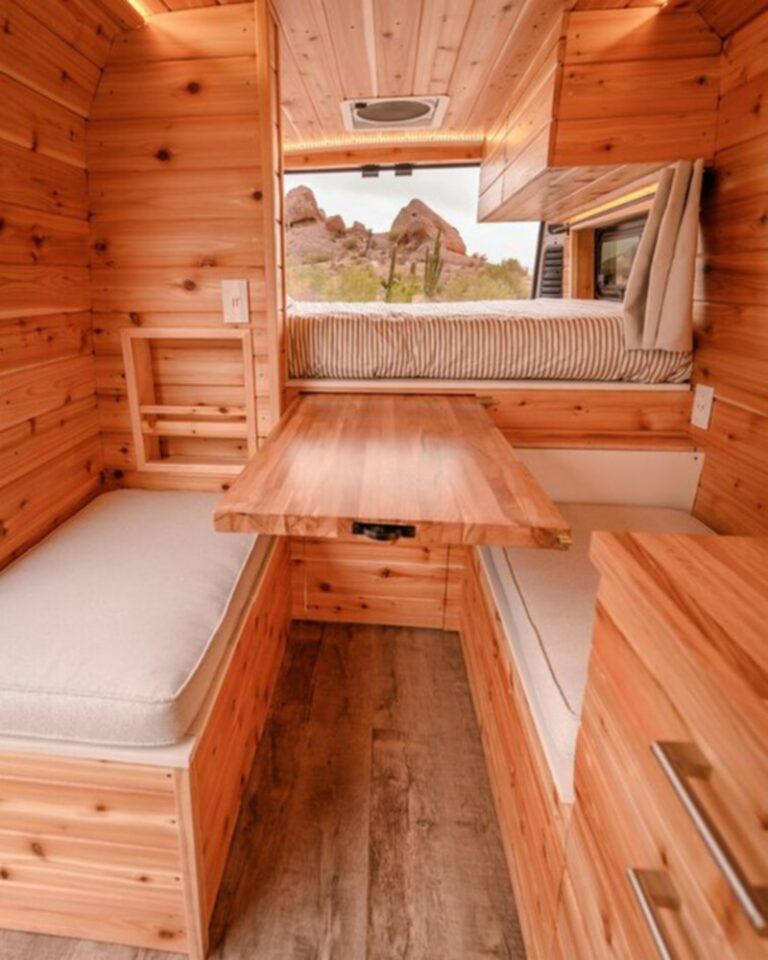 Wooden Camper Van Interior Ideas - HOW TO MAKE – DIY