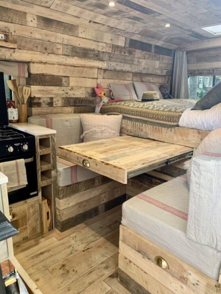 Wooden Camper Van Interior Ideas - HOW TO MAKE – DIY