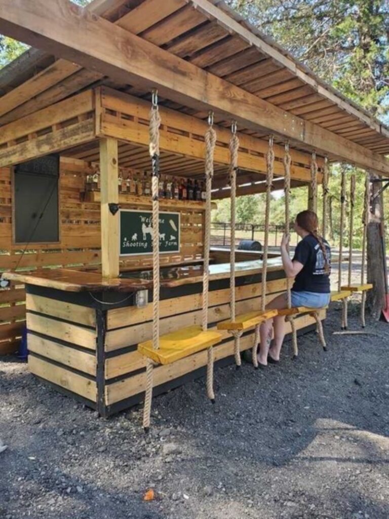 Easy Homemade Wooden Pallet Bar Plans - HOW TO MAKE – DIY