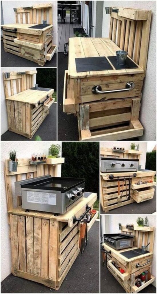 Wood Pallet Recycled Kitchen Cabinets Ideas - HOW TO MAKE – DIY