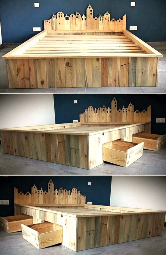 DIY Recycled Pallet Beds Sustainable Sleep Solutions - HOW TO MAKE – DIY