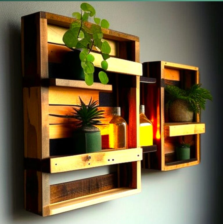 Creative Pallet Modern Style Wall Shelves - HOW TO MAKE – DIY