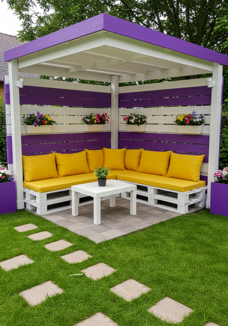 Creative Outdoor Seating Ideas Using Wooden Pallets - HOW TO MAKE – DIY