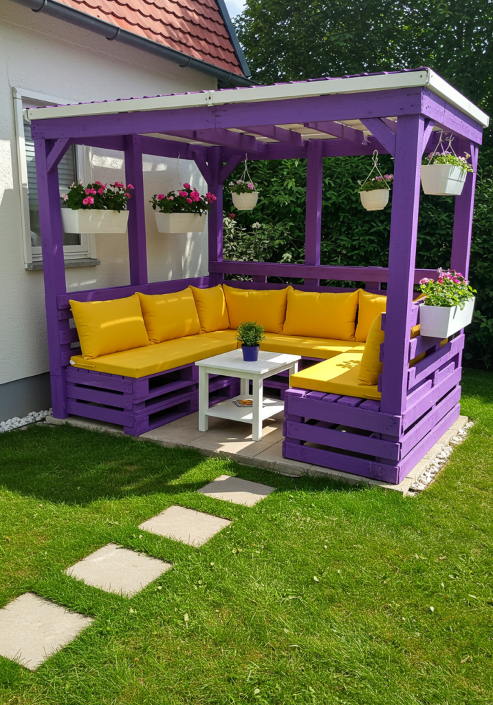 Creative Outdoor Seating Ideas Using Wooden Pallets - HOW TO MAKE – DIY
